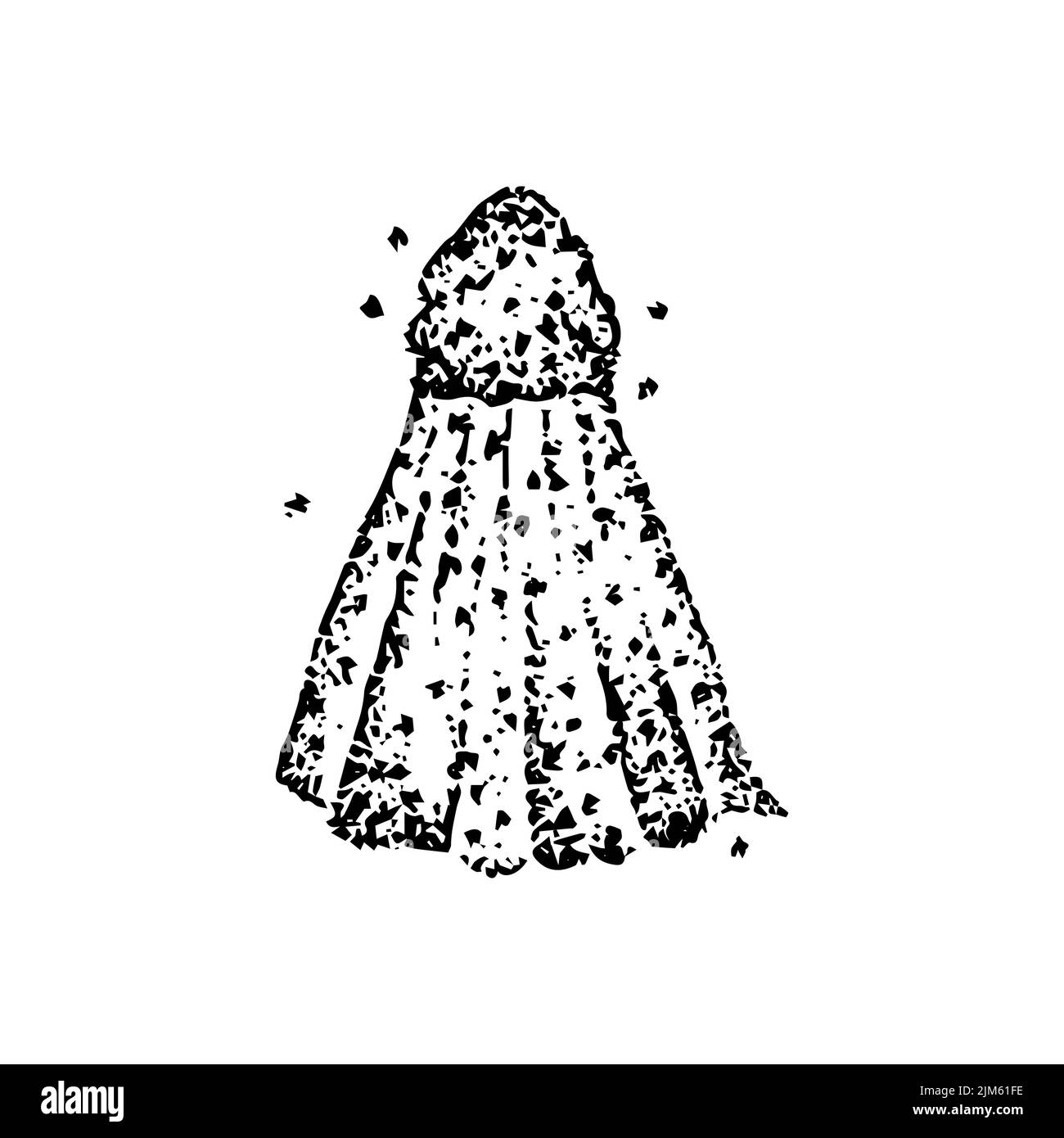 Magic Mantle Dotwork. Vector Illustration of Hand Drawn Objects Stock ...
