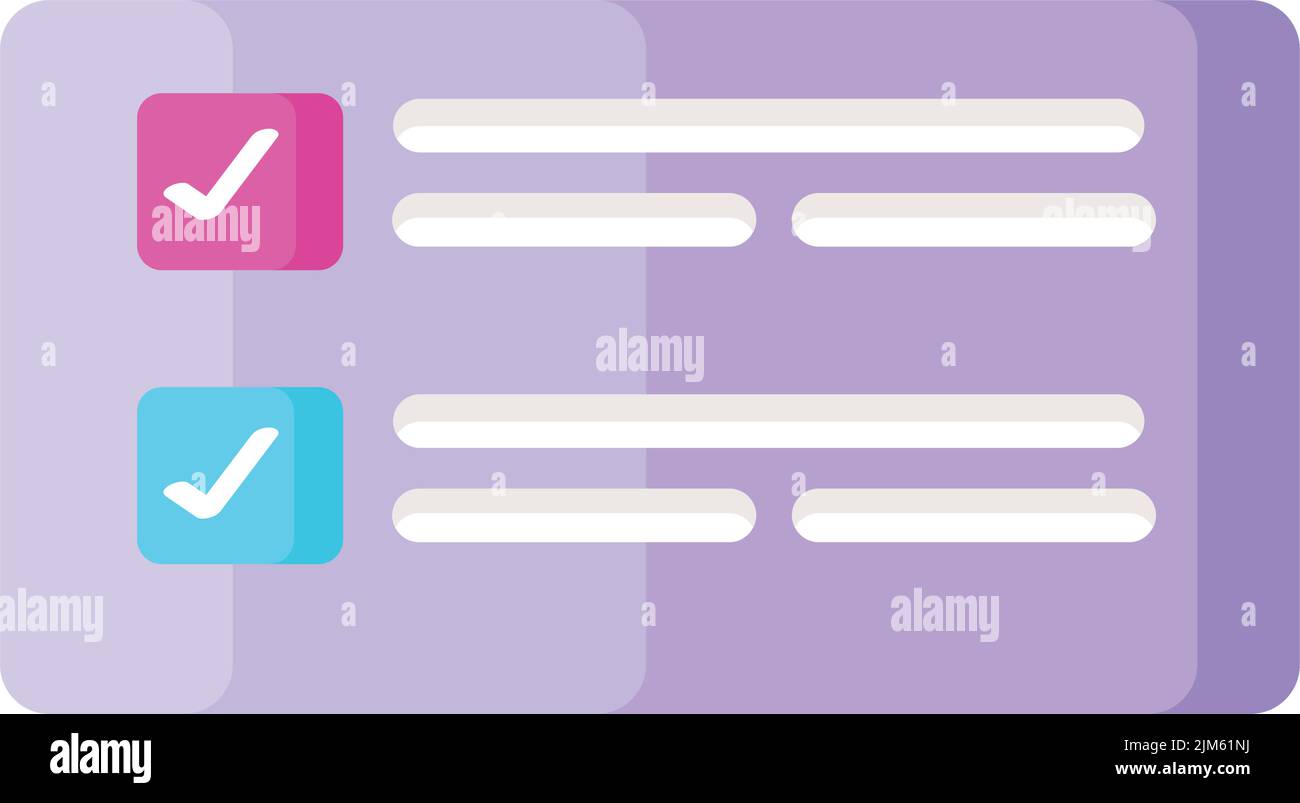check list card Stock Vector Image & Art - Alamy