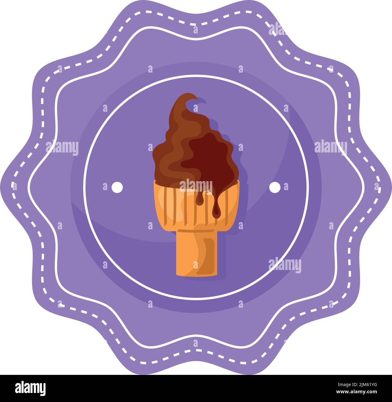 ice cream purple label Stock Vector Image & Art - Alamy