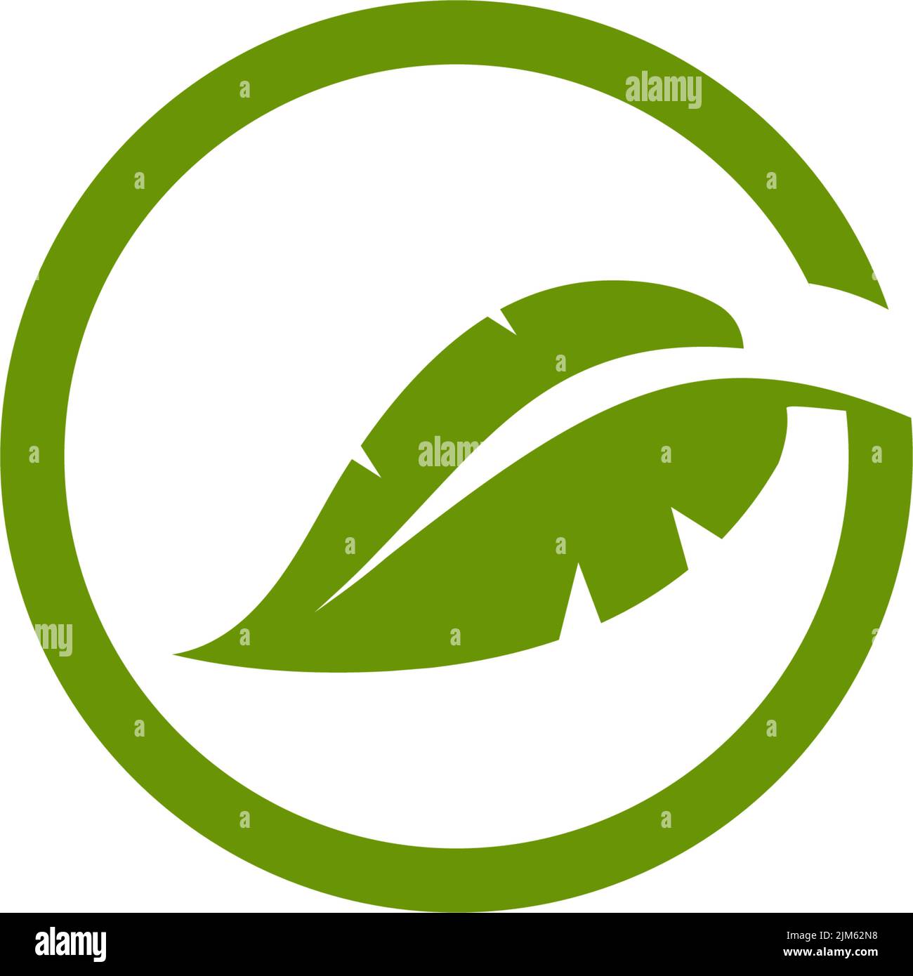 Eco green leaf icon logo design inspiration vector template Stock ...