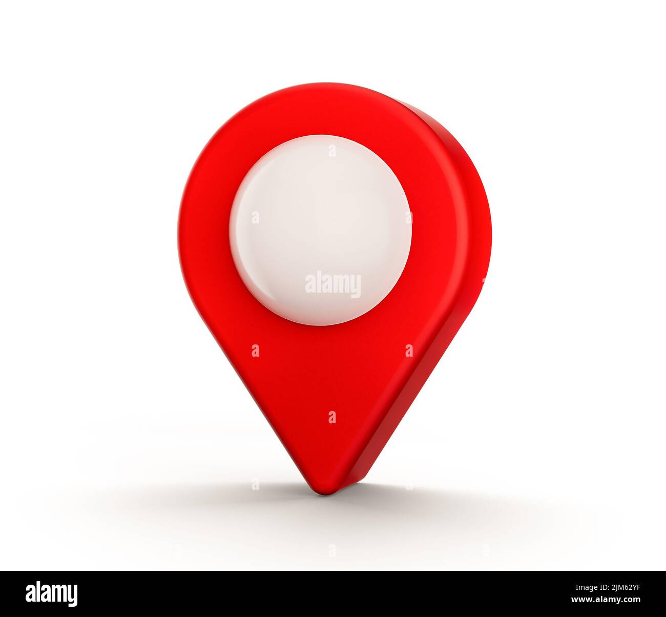 3D Illustration of map pointer on isolated white background Stock Photo ...