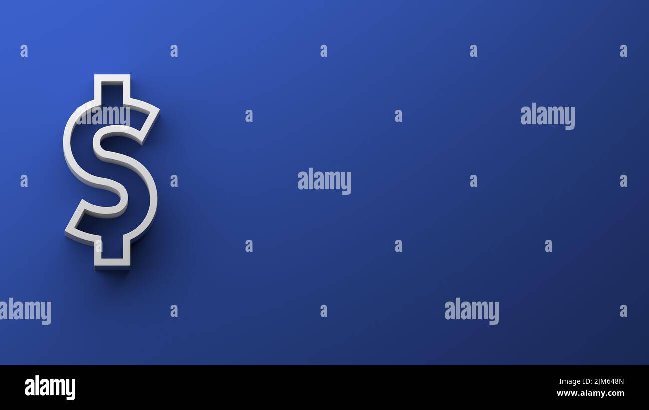 Dollar sign business presentation template with copy space. to ...