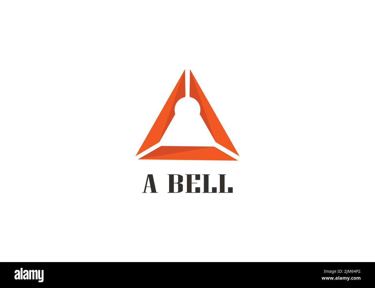 Bell logo design with letter A vector illustration Stock Vector Image ...
