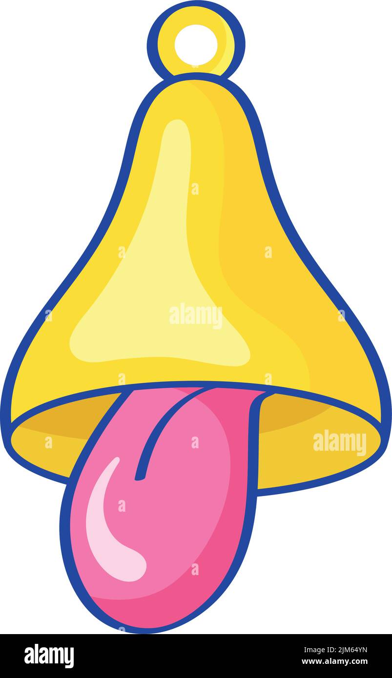 bell with tongue emoticon Stock Vector Image & Art - Alamy
