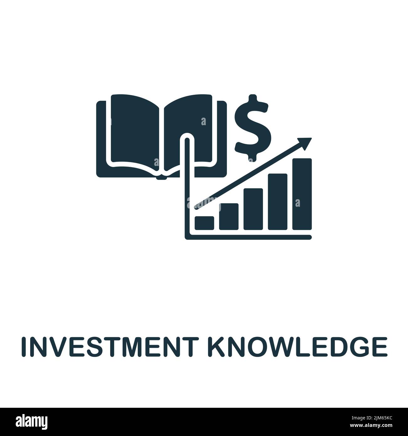 Investment Knowledge icon. Monochrome simple line Stock Market icon for ...