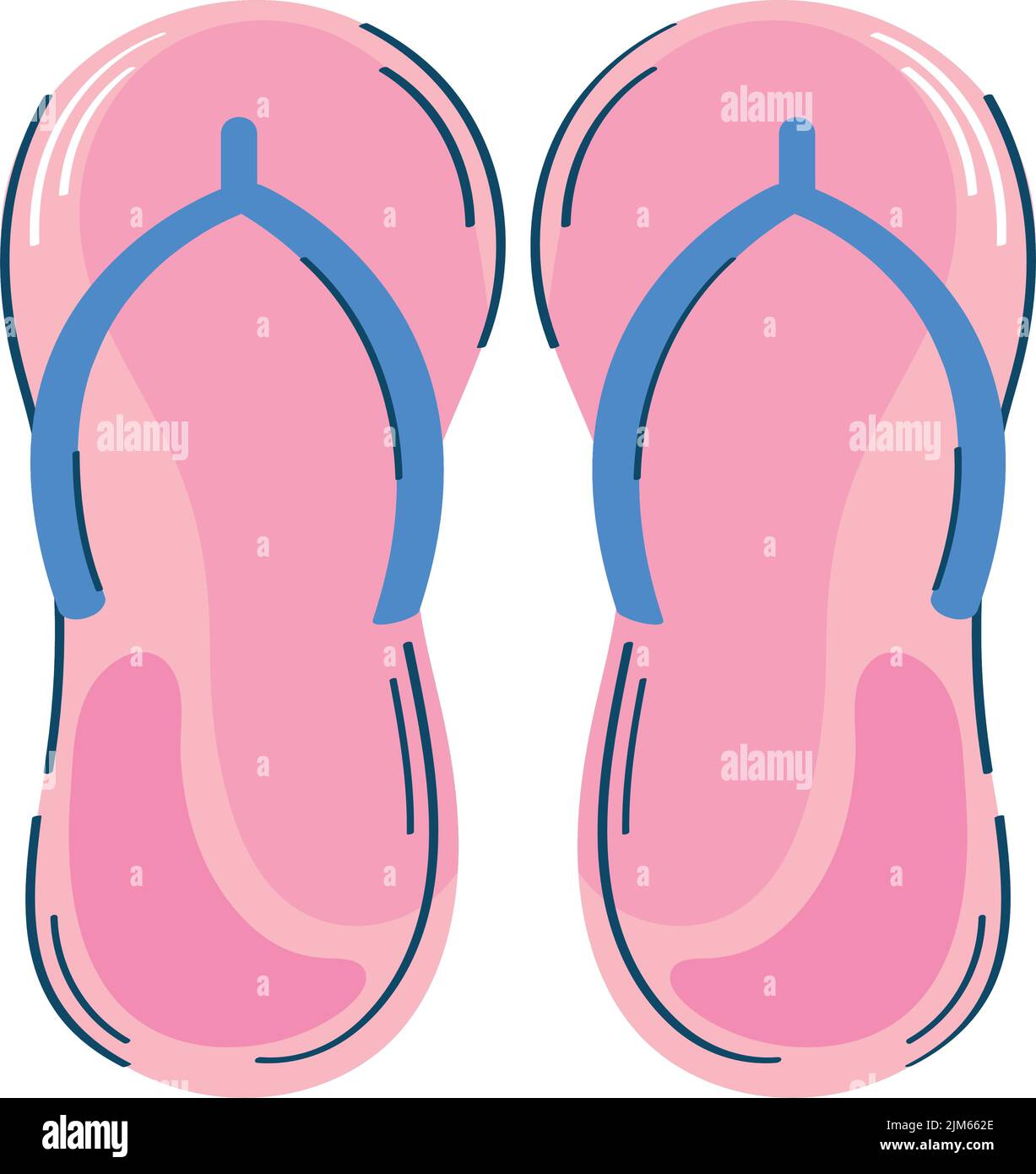 pink flip flops Stock Vector Image & Art - Alamy