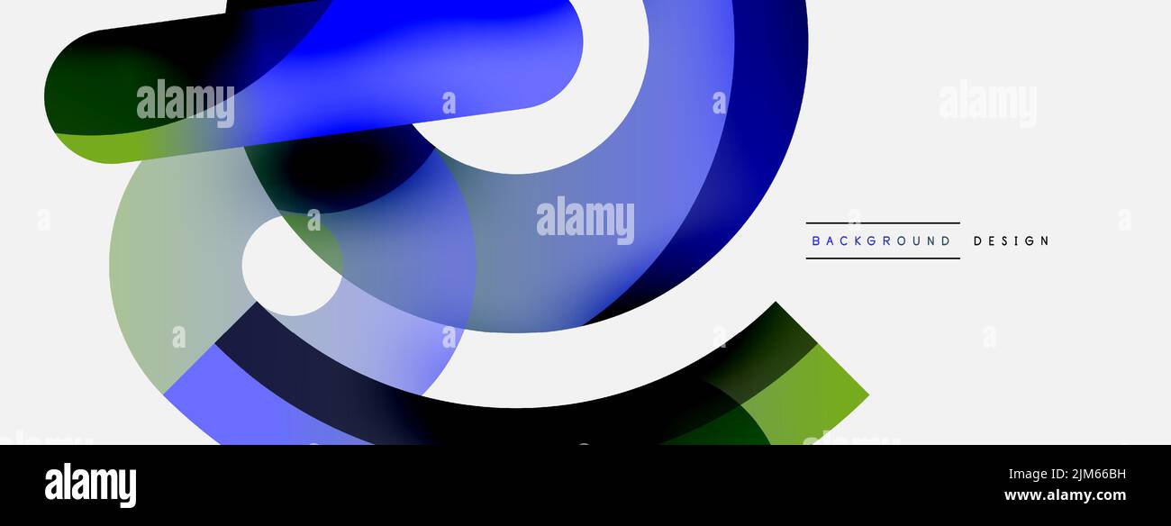 Round shapes circles and other geometric forms. Vector illustration for ...