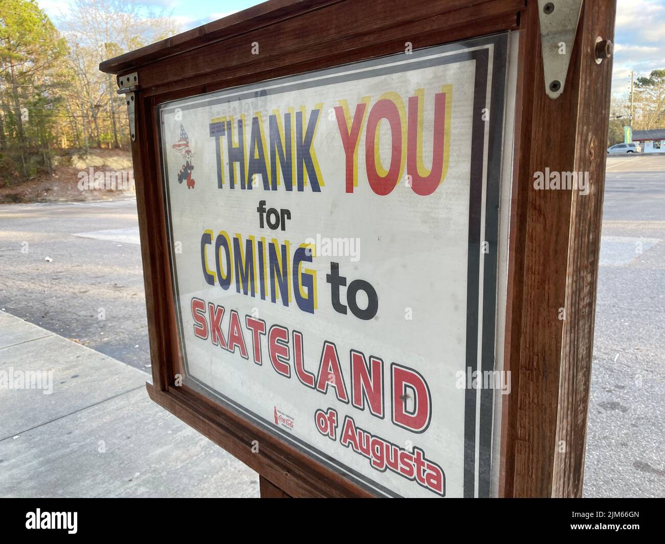 Augusta, Ga USA - 12 25 21: Vintage throw back Skateland Roller skate ...