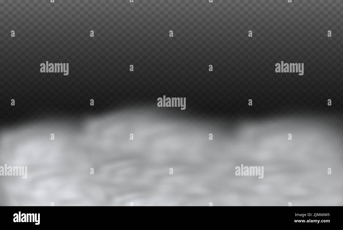 Set of Cloudy sky or smog over the city.White vector cloudiness ,fog or ...