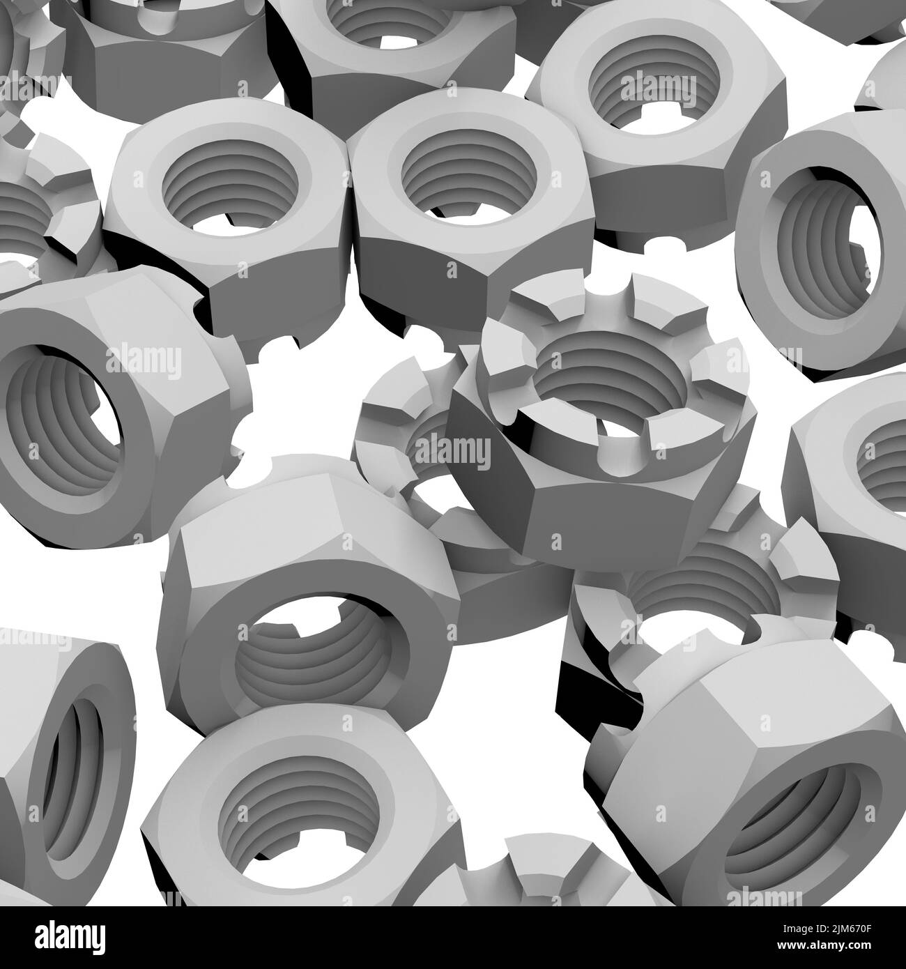 A 3d rendering of tool signs on a white background Stock Photo - Alamy