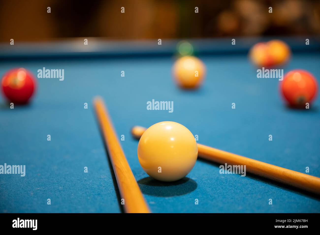 macro photography of Snooker, billiard balls, pool game table, Cue ball ...