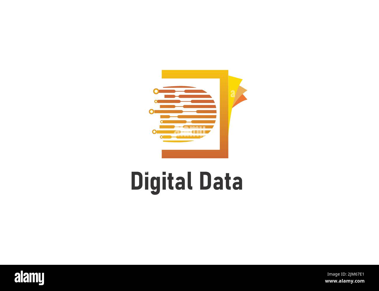 Digital document logo illustration design vector template Stock Vector ...