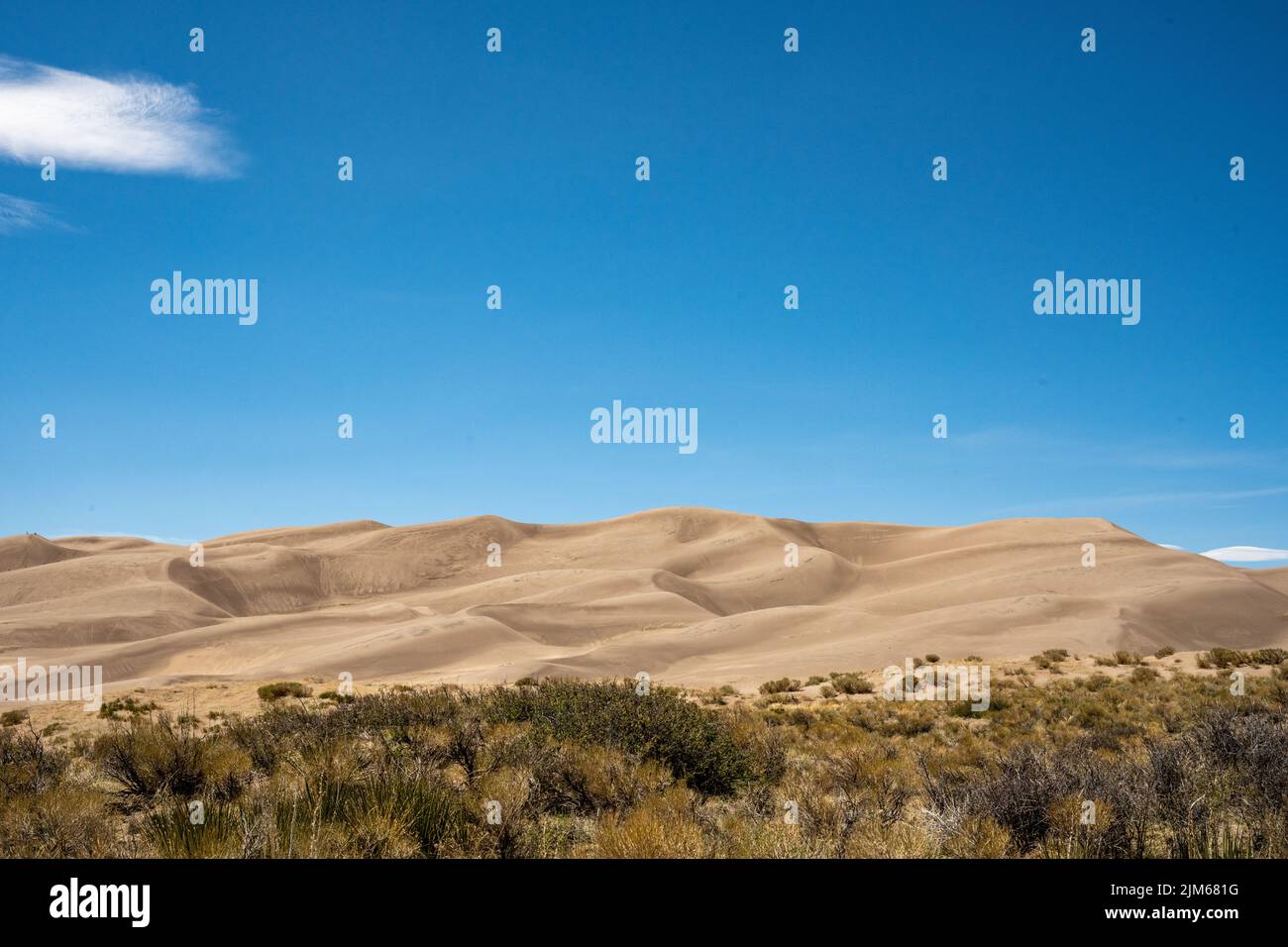 Blue Skies Over Great Sand Dunes National Park Stock Photo - Alamy