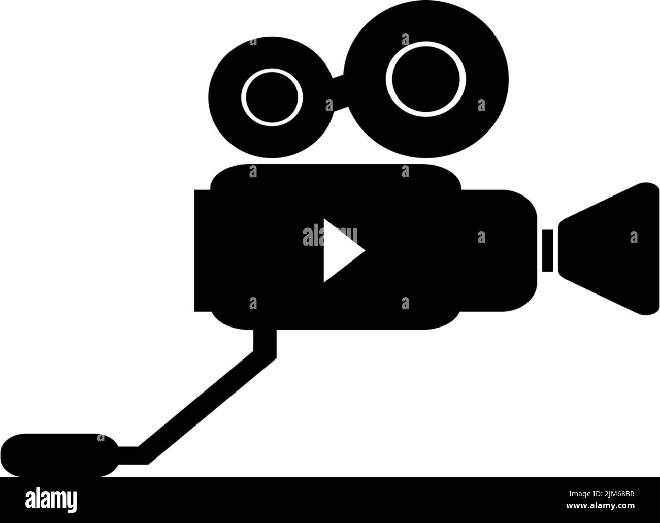 vector shooting video icon logo illustration design Stock Vector Image ...