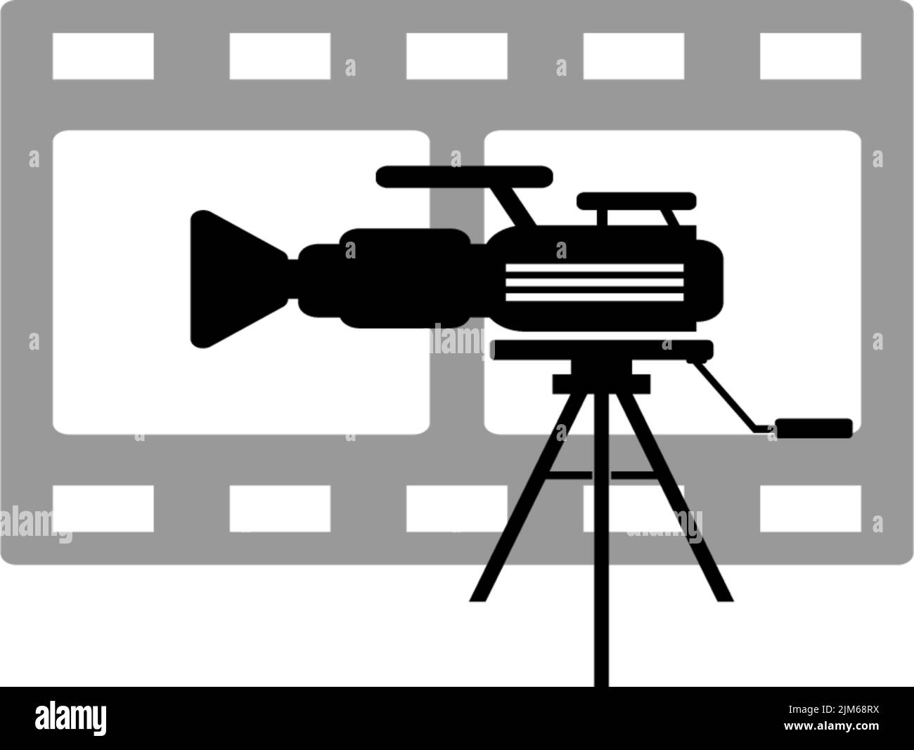 vector shooting video icon logo illustration design Stock Vector Image ...