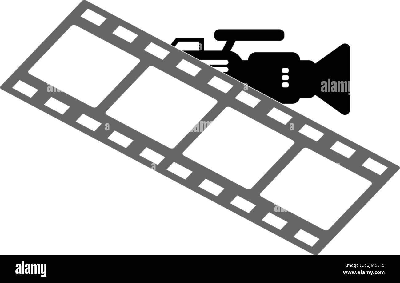 vector shooting video icon logo illustration design Stock Vector Image ...