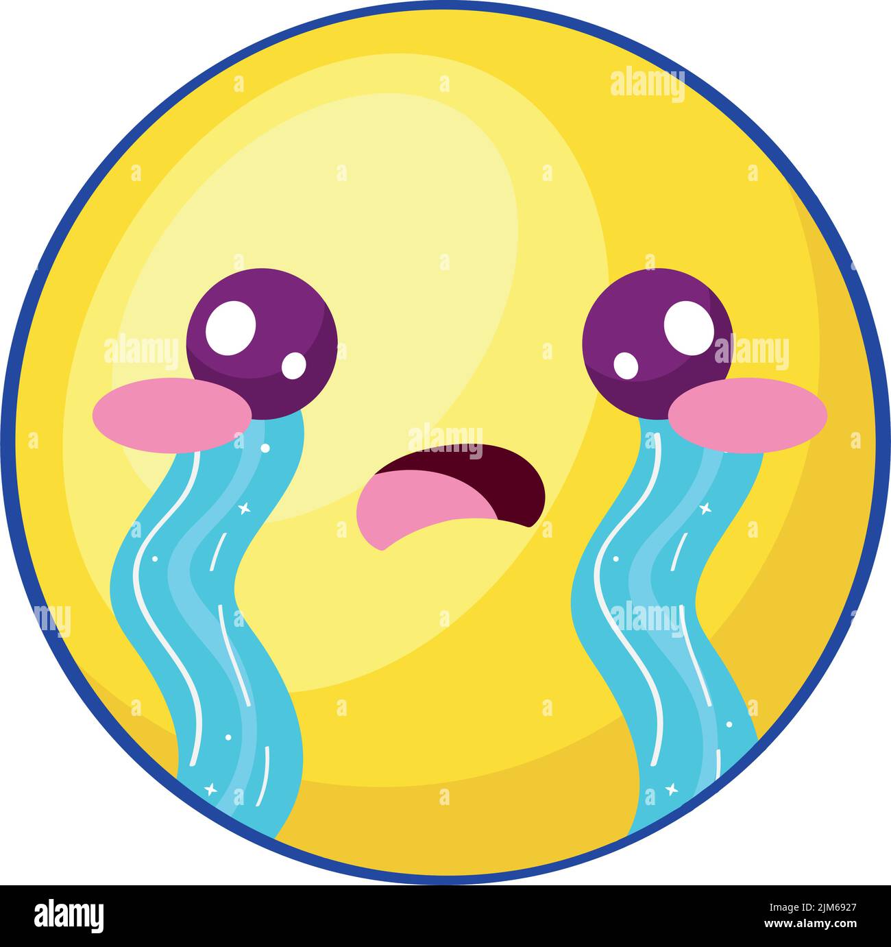 emoticon crying face Stock Vector Image & Art - Alamy