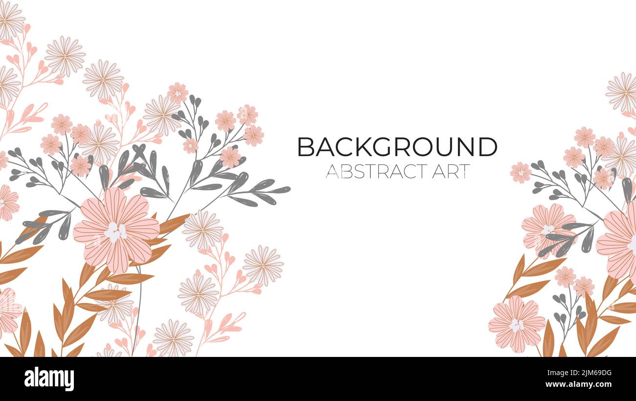 The pastel color flower frame composition with copyspace isolated on a ...