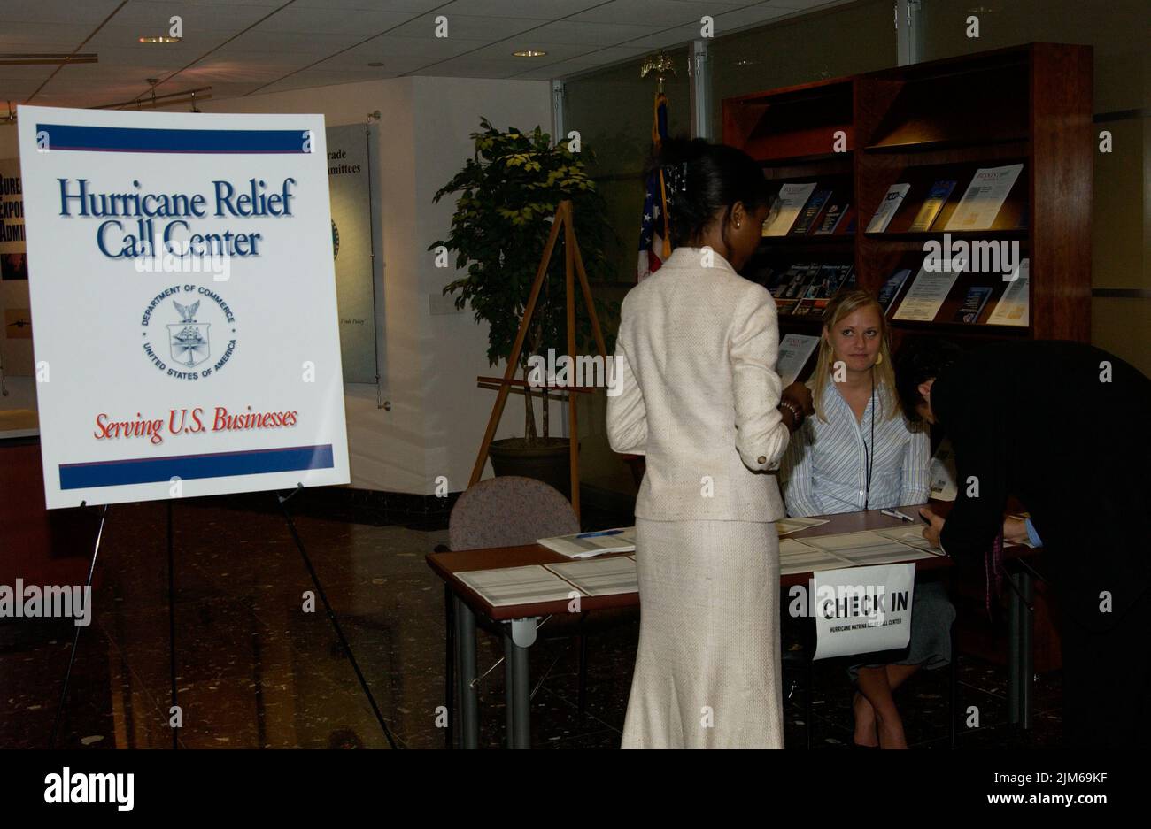 Office of the Secretary - Site Visit Hurricane Relief Call Center Stock ...