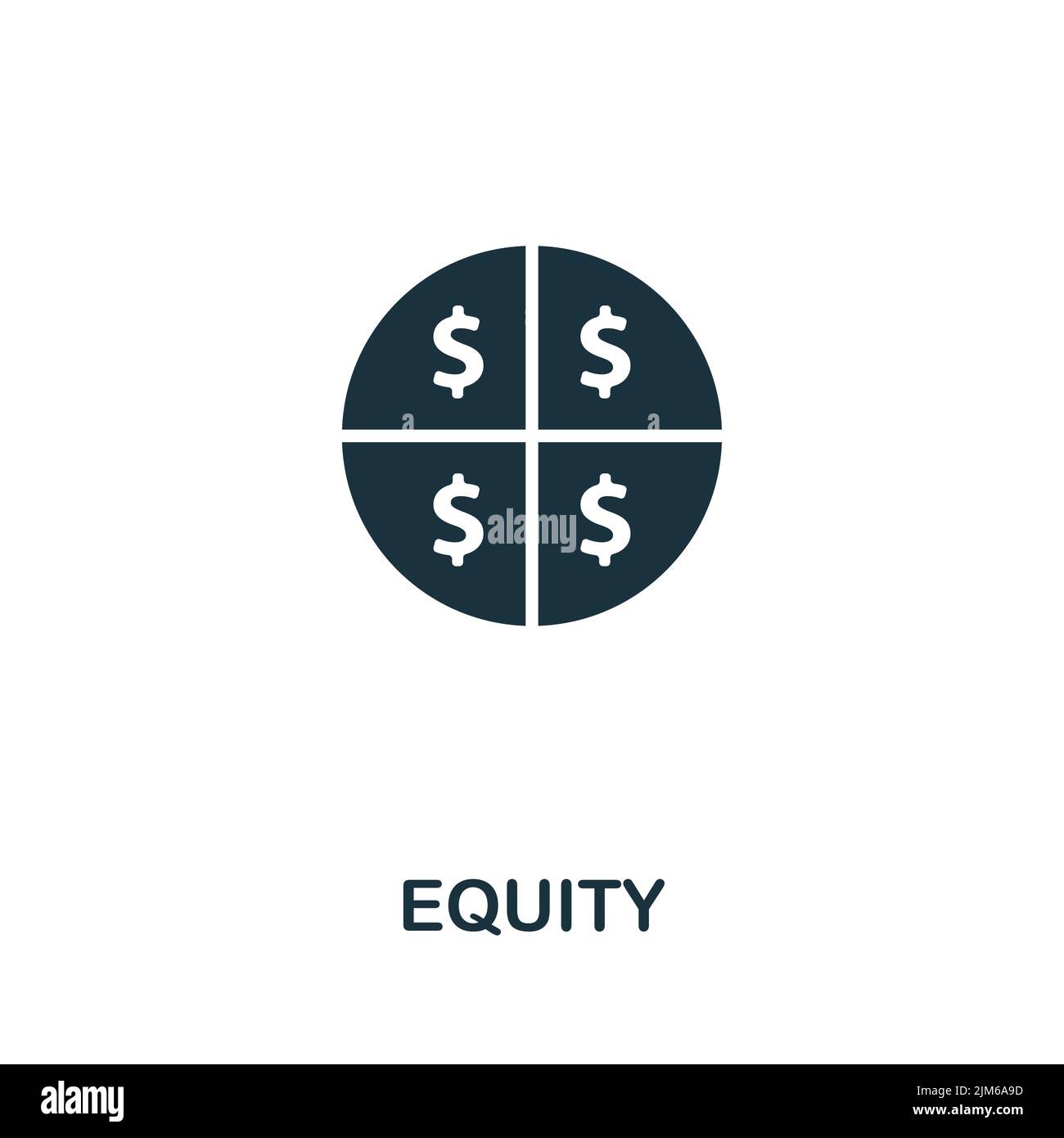 Equity icon. Monochrome simple line Stock Market icon for templates ...