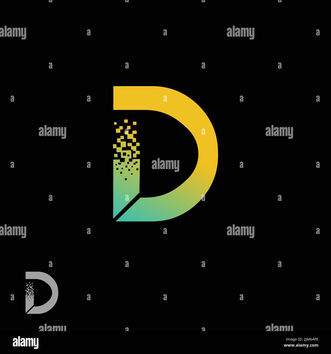 A vector design of the logo with the letter D Stock Vector Image & Art ...