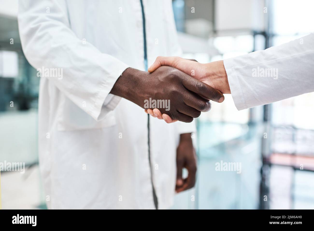 Improving clinical performance through teamwork. Closeup shot of two ...