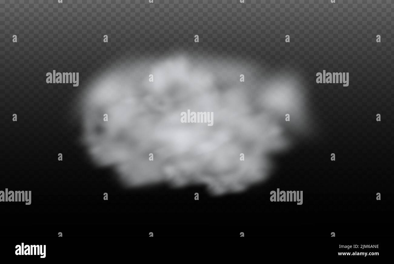 Set of Cloudy sky or smog over the city.White vector cloudiness ,fog or ...