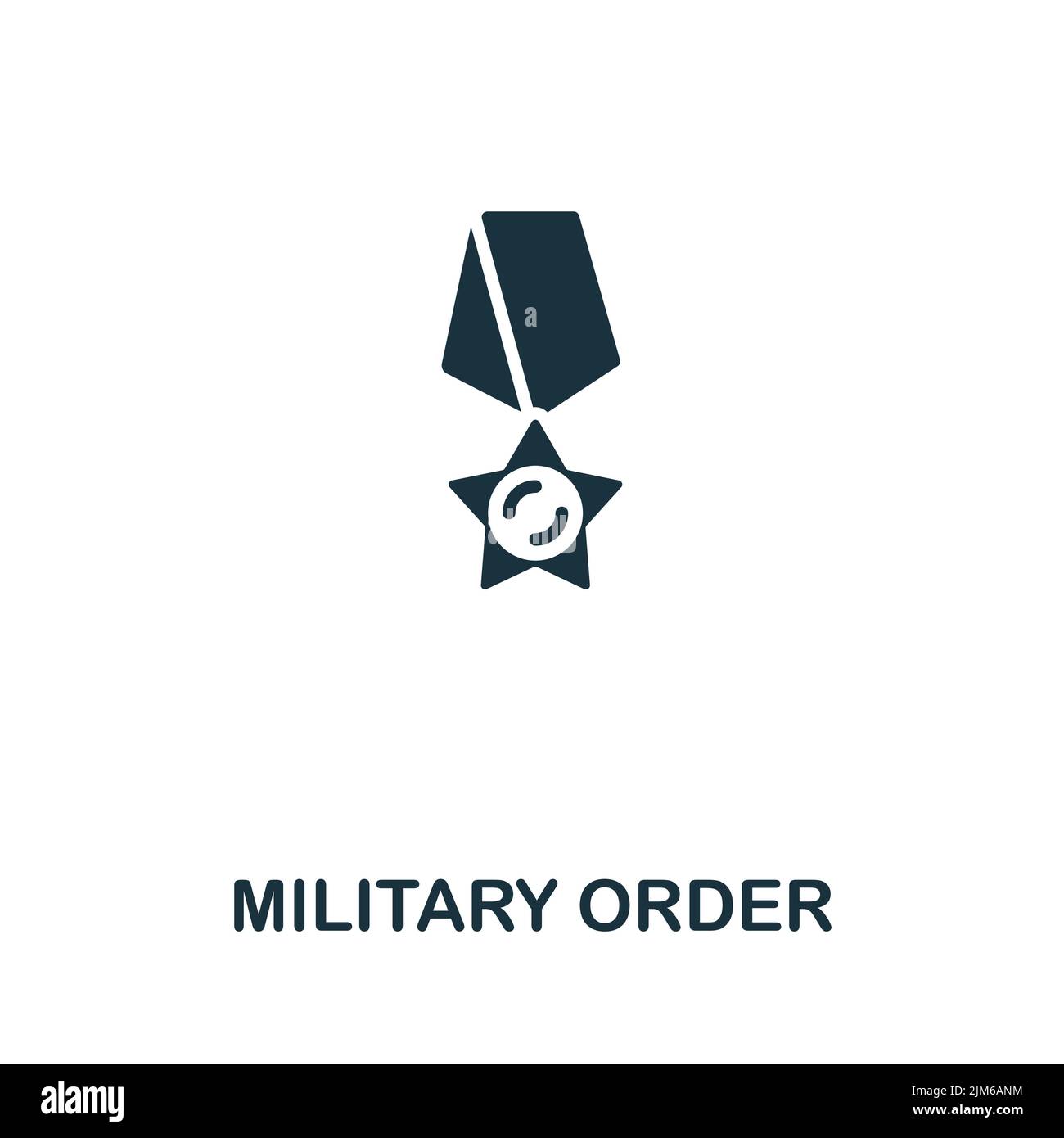 Military Order icon. Monochrome simple line War icon for templates, web ...