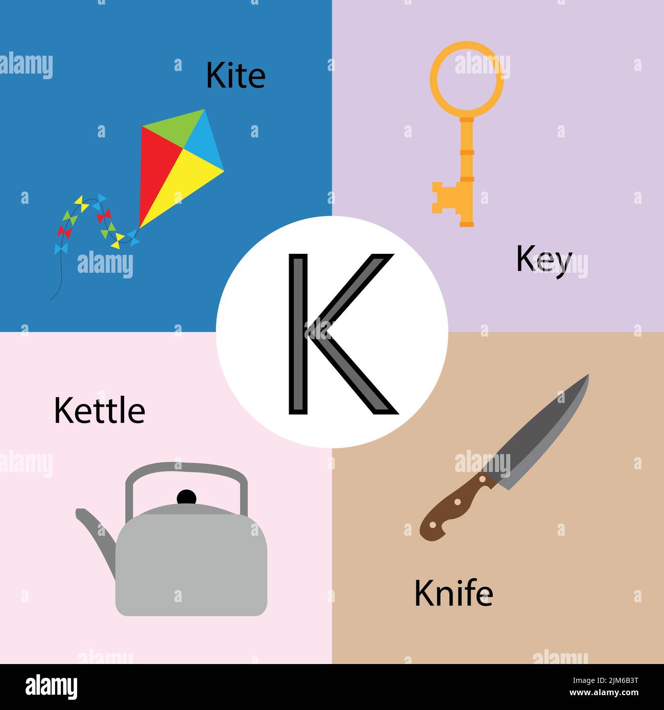 Cartoon letter k hi-res stock photography and images - Alamy