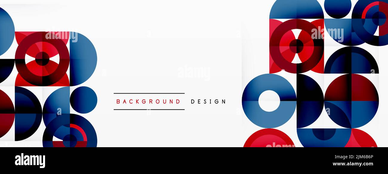 Clean minimal circle background. Colorful template for wallpaper ...