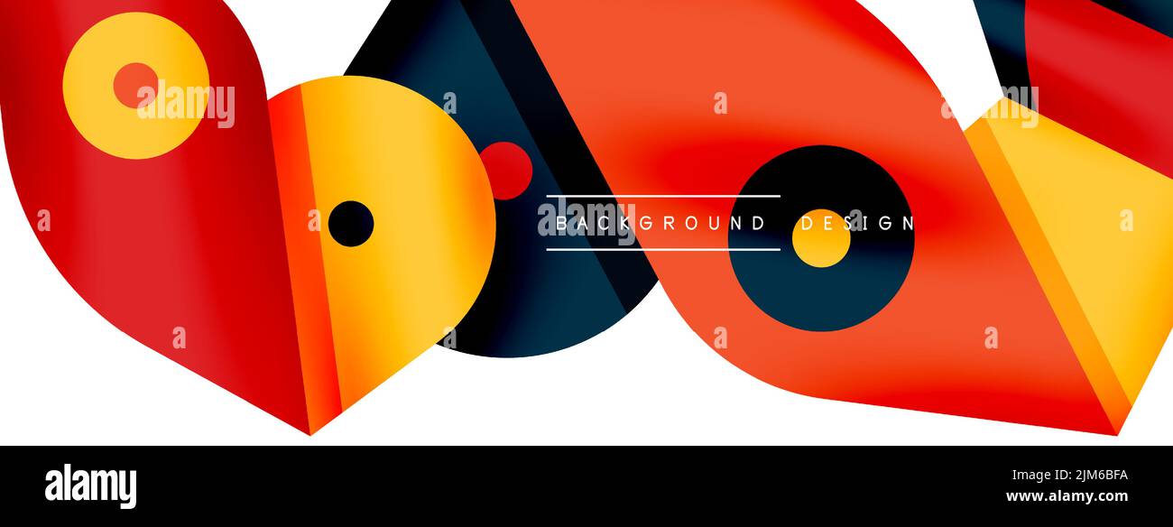 Minimal geometric wallpaper. Creative abstract background. Simple forms ...