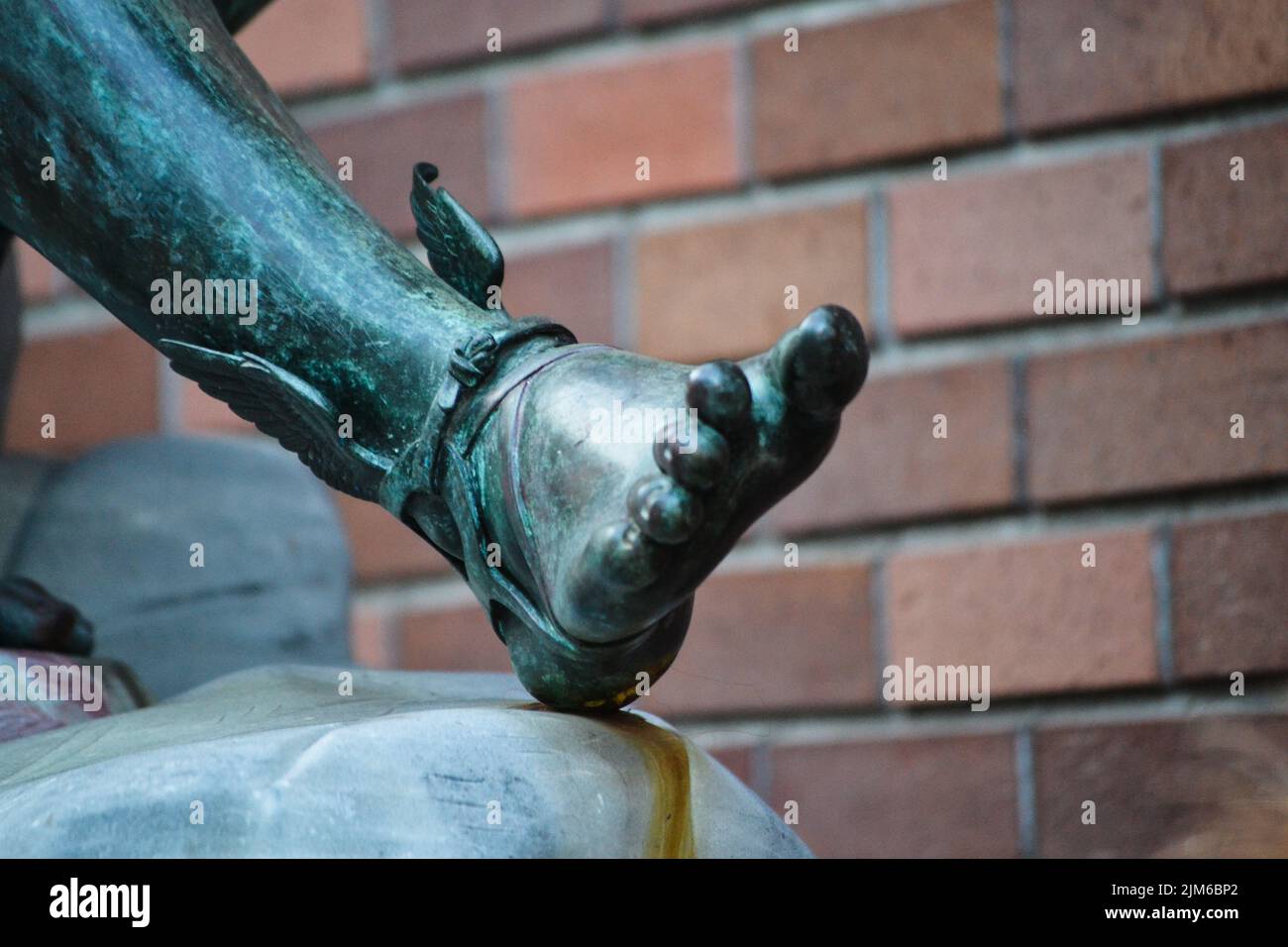 A Bronze statue from California street San Francisco Stock Photo - Alamy
