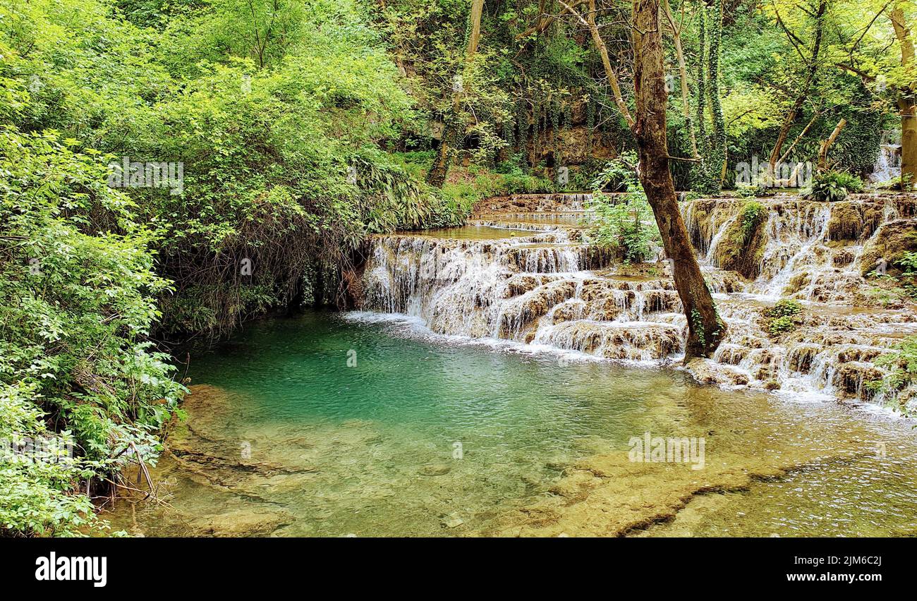 The Krushuna Falls in Northern Bulgaria, near the village of Krushuna ...
