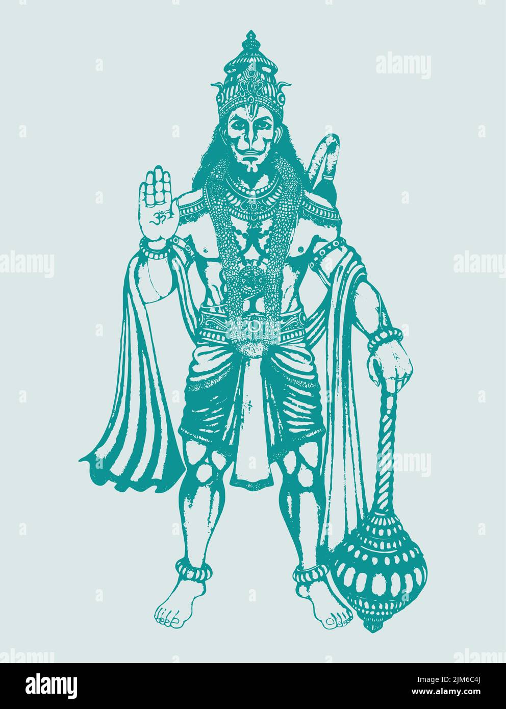 Hanuman Stock Vector Images - Alamy