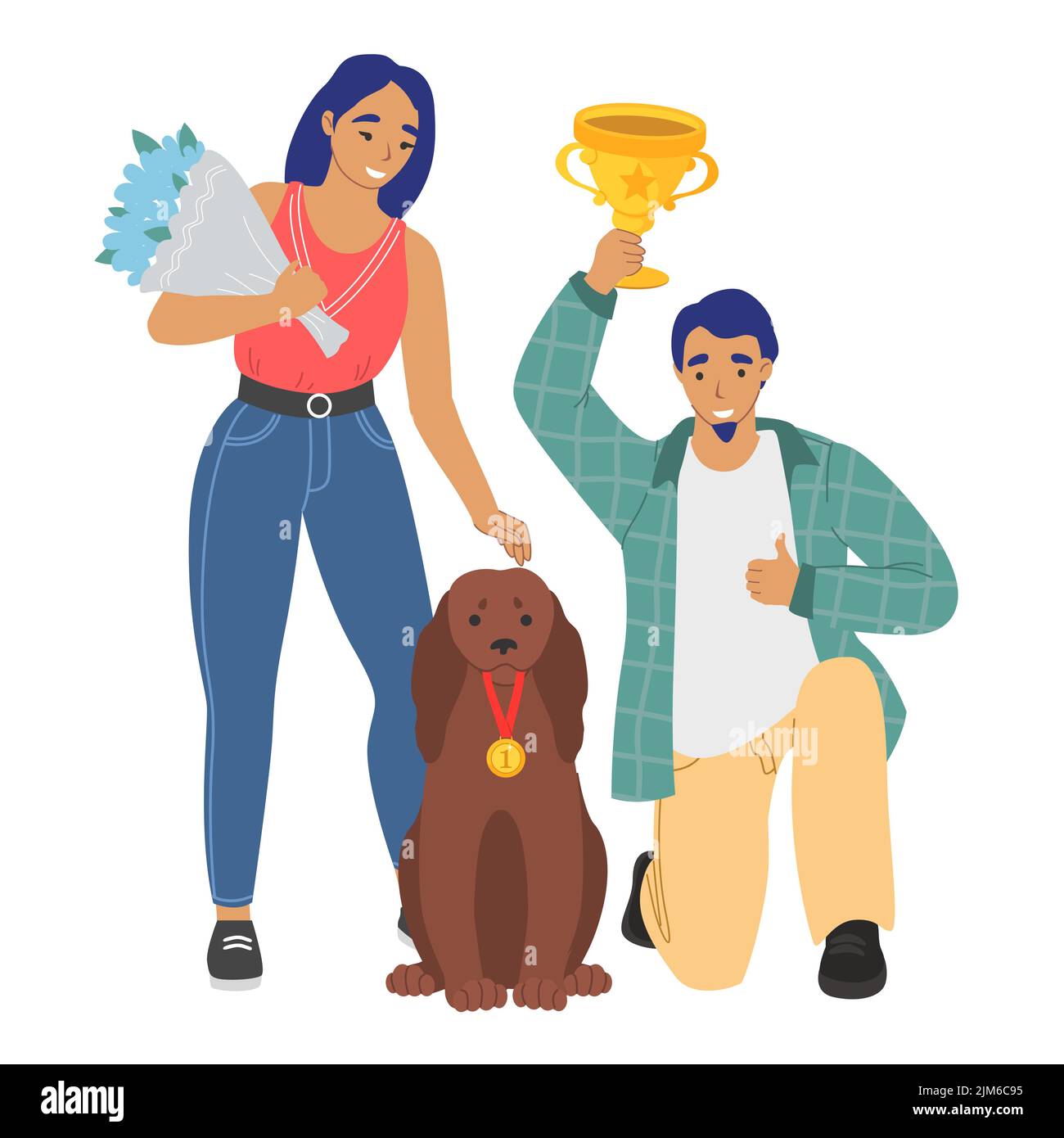 Winners dog Stock Vector Images - Alamy