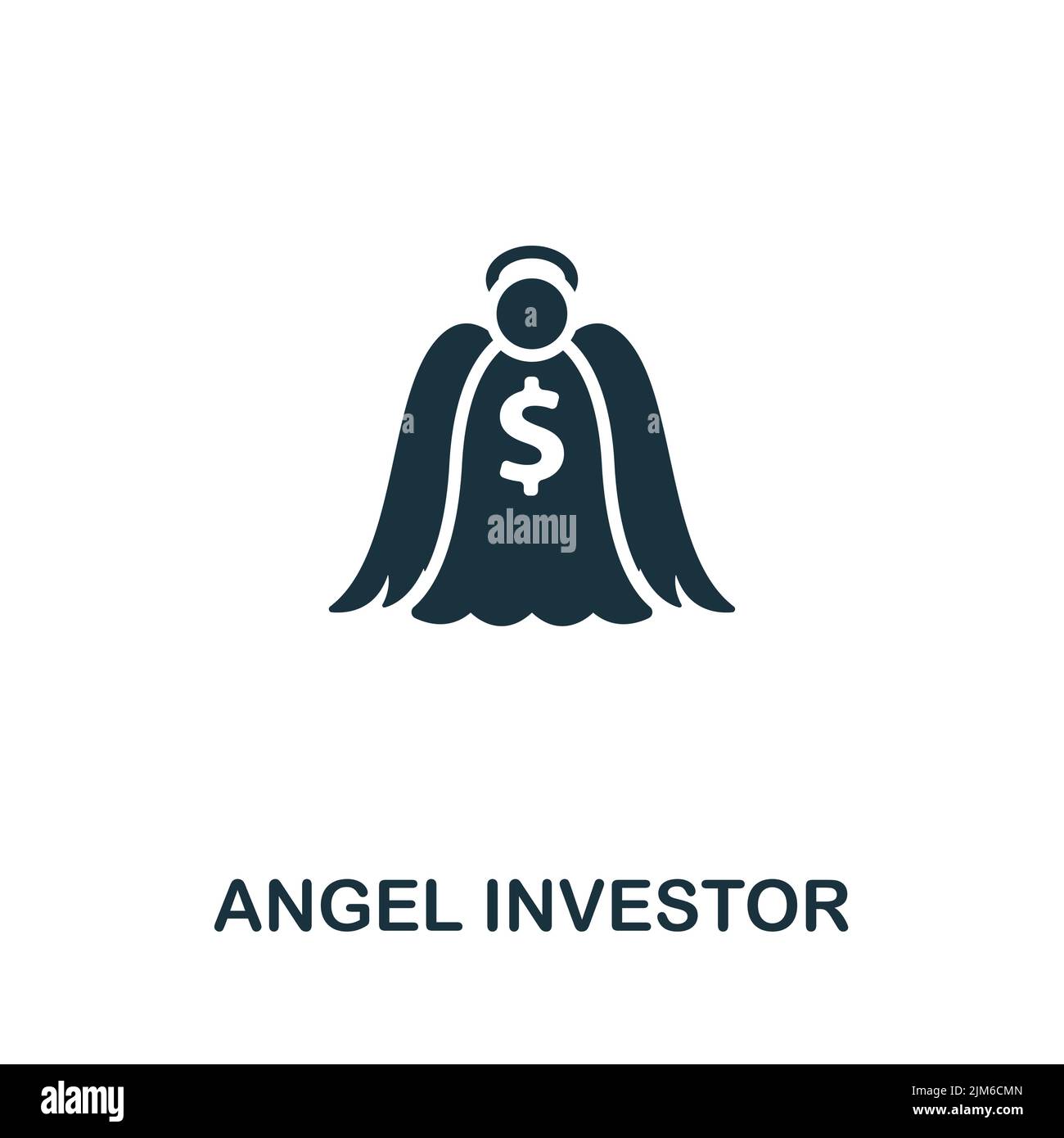 Angel Investor icon. Monochrome simple line Stock Market icon for ...