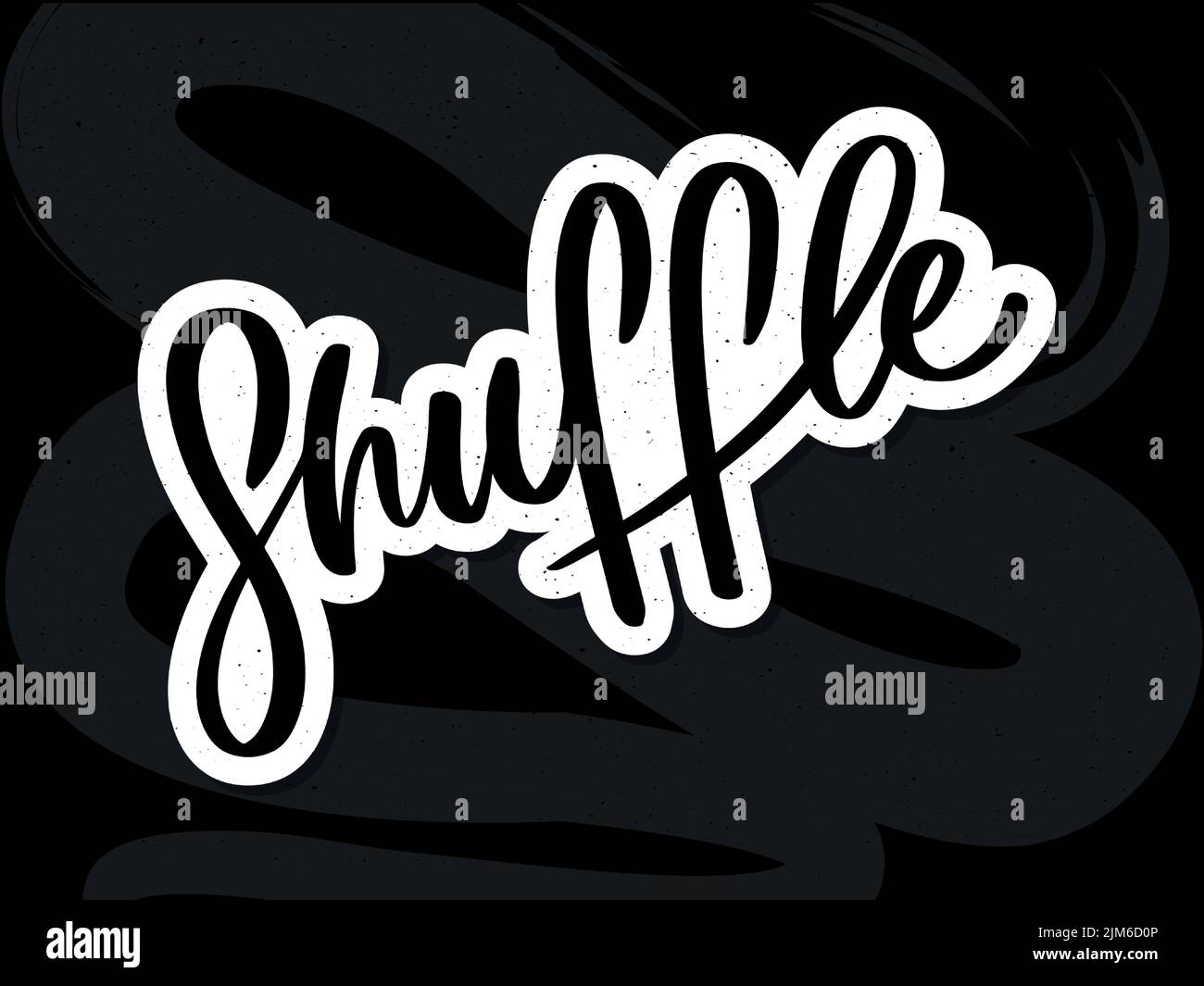 Shuffle dance letter. Abstract modern art design Stock Vector Image ...