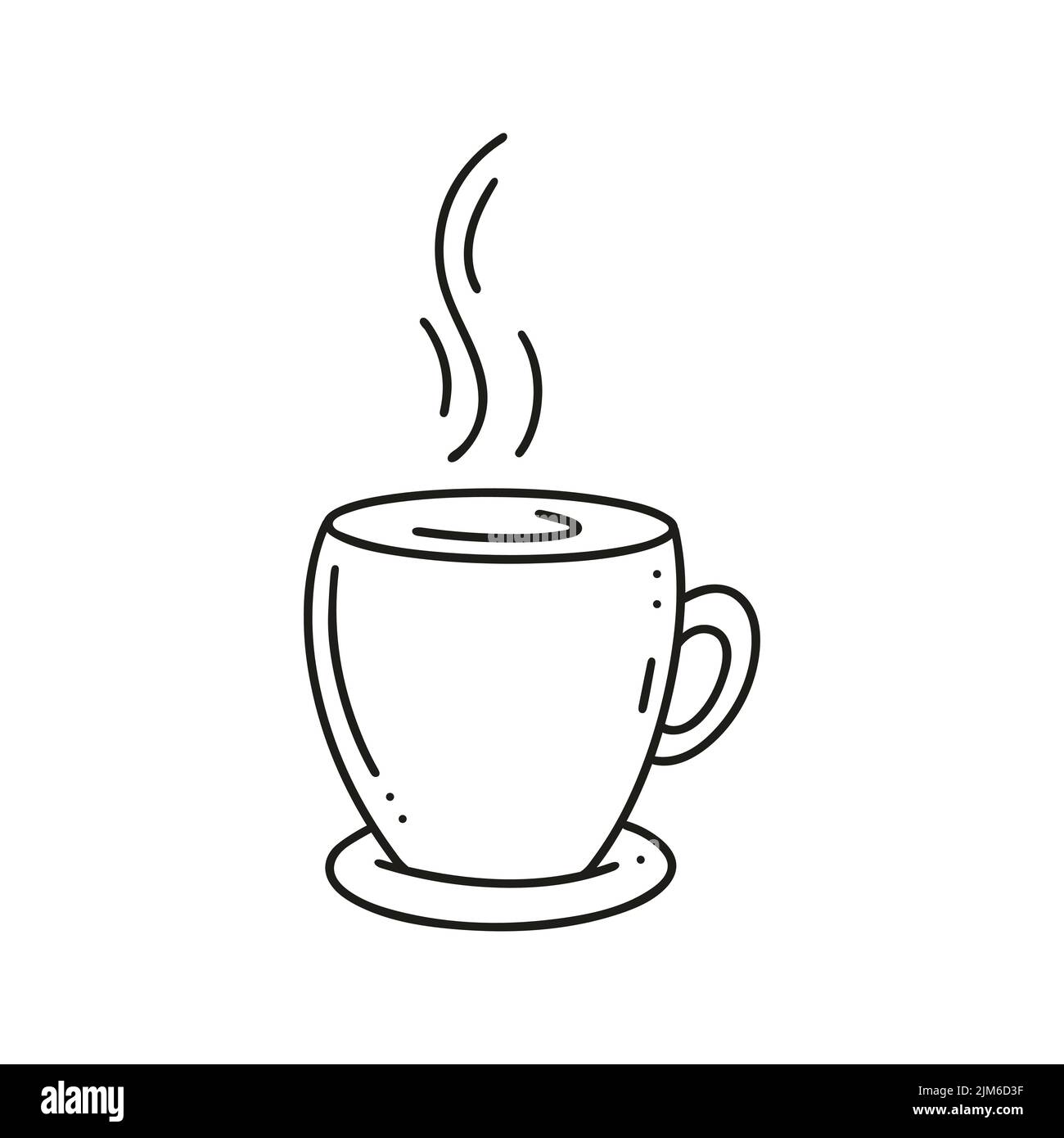 Tea coffee drink drawn Stock Vector Images - Alamy