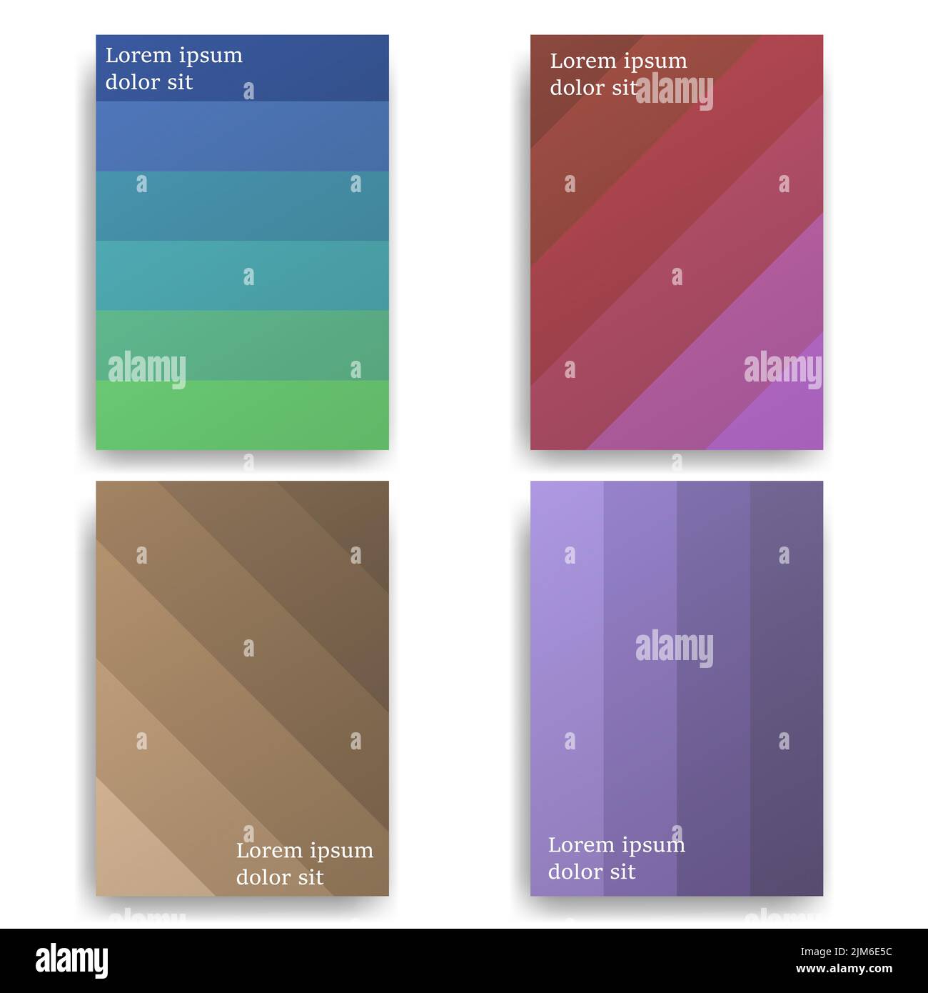 gradient texture brochure cover set templates Stock Vector Image & Art ...