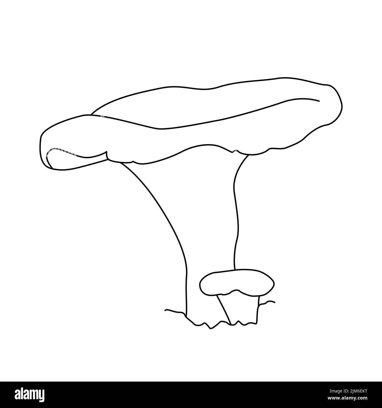 Mushroom Line Art Logo tattoo highly detailed line art style Stock ...