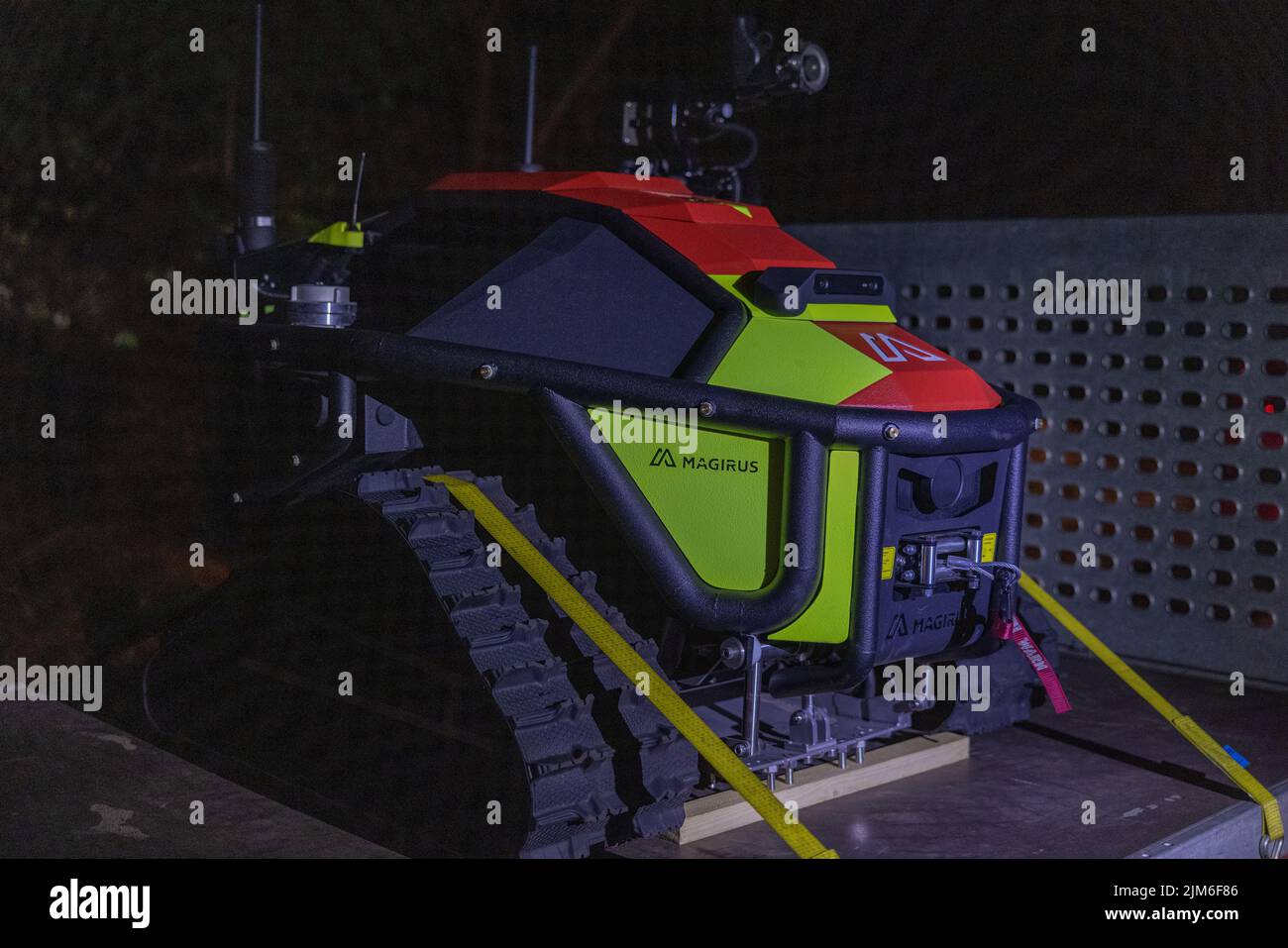 Berlin, Germany. 05th Aug, 2022. During the night, one of three ...