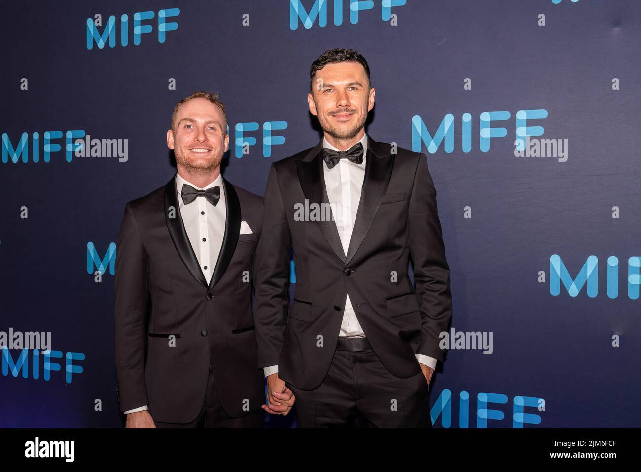 Director Goran Stolevski (R) and Matthew Page (L) on the red carpet for ...