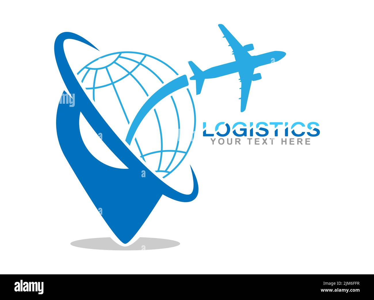 Logistics. Vector template for company logo, business and thematic ...