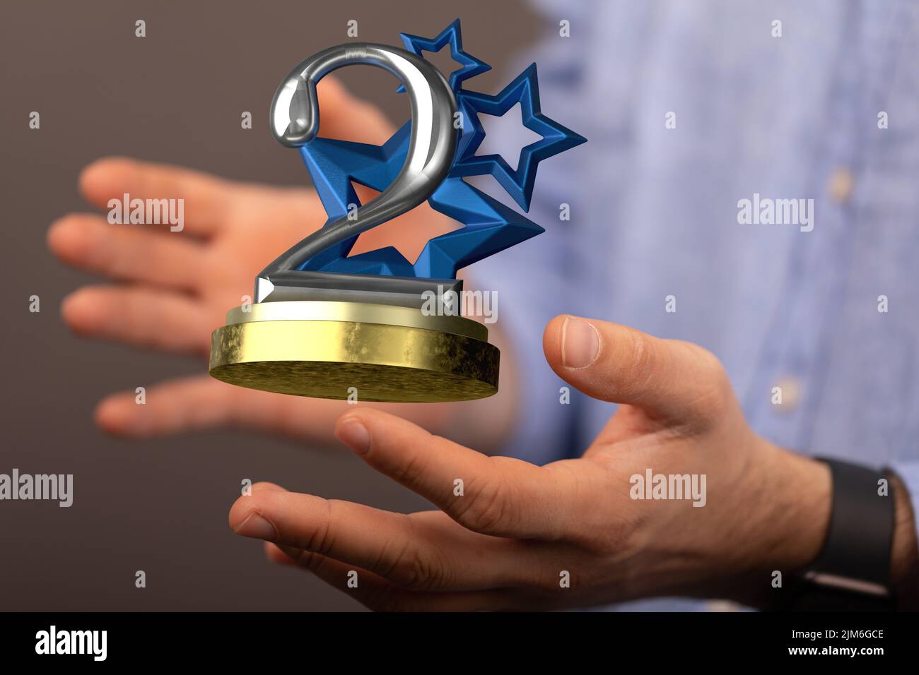 Two winner trophy hi-res stock photography and images - Alamy