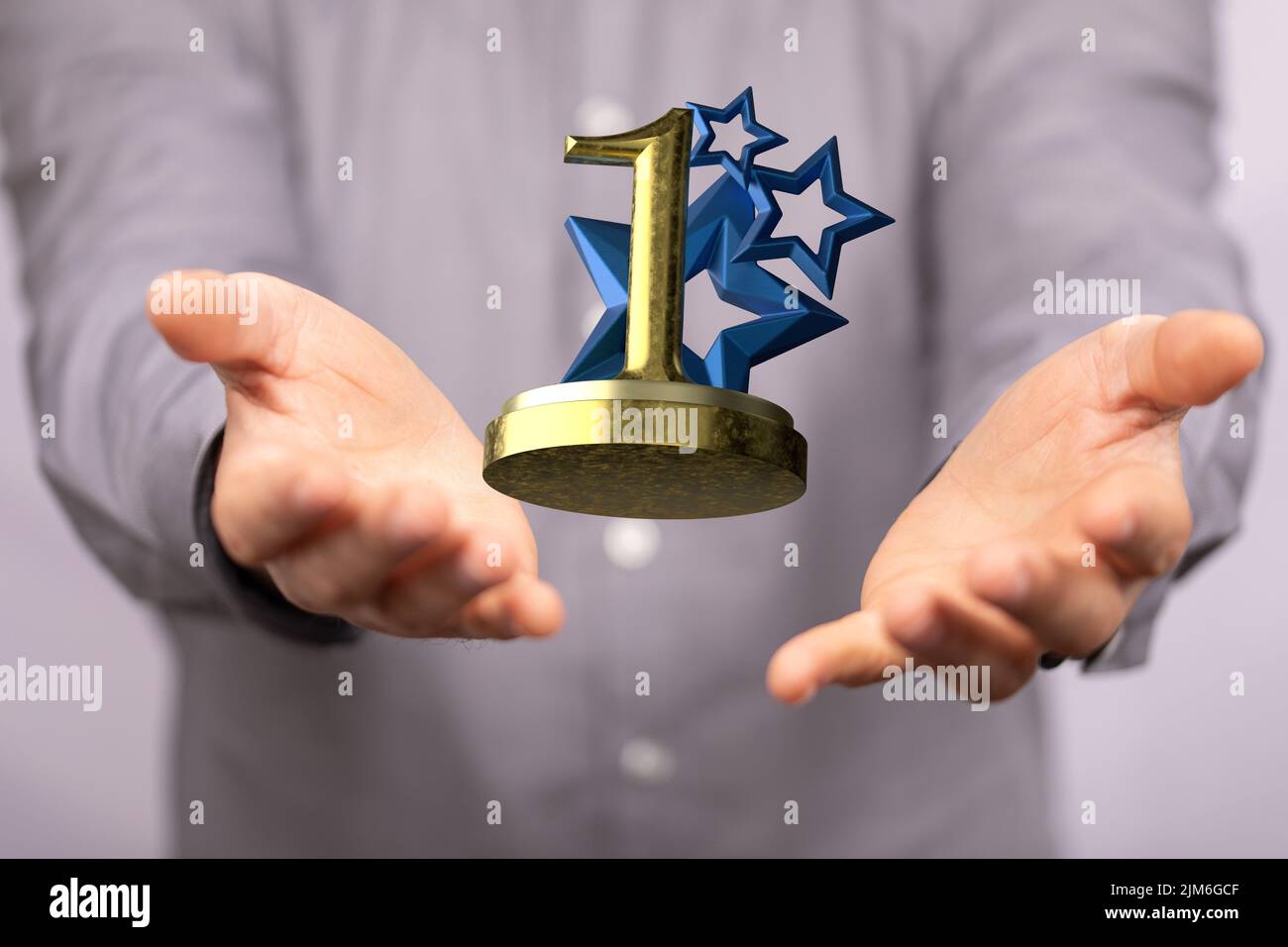 Boy trophy victory winning hi-res stock photography and images - Alamy