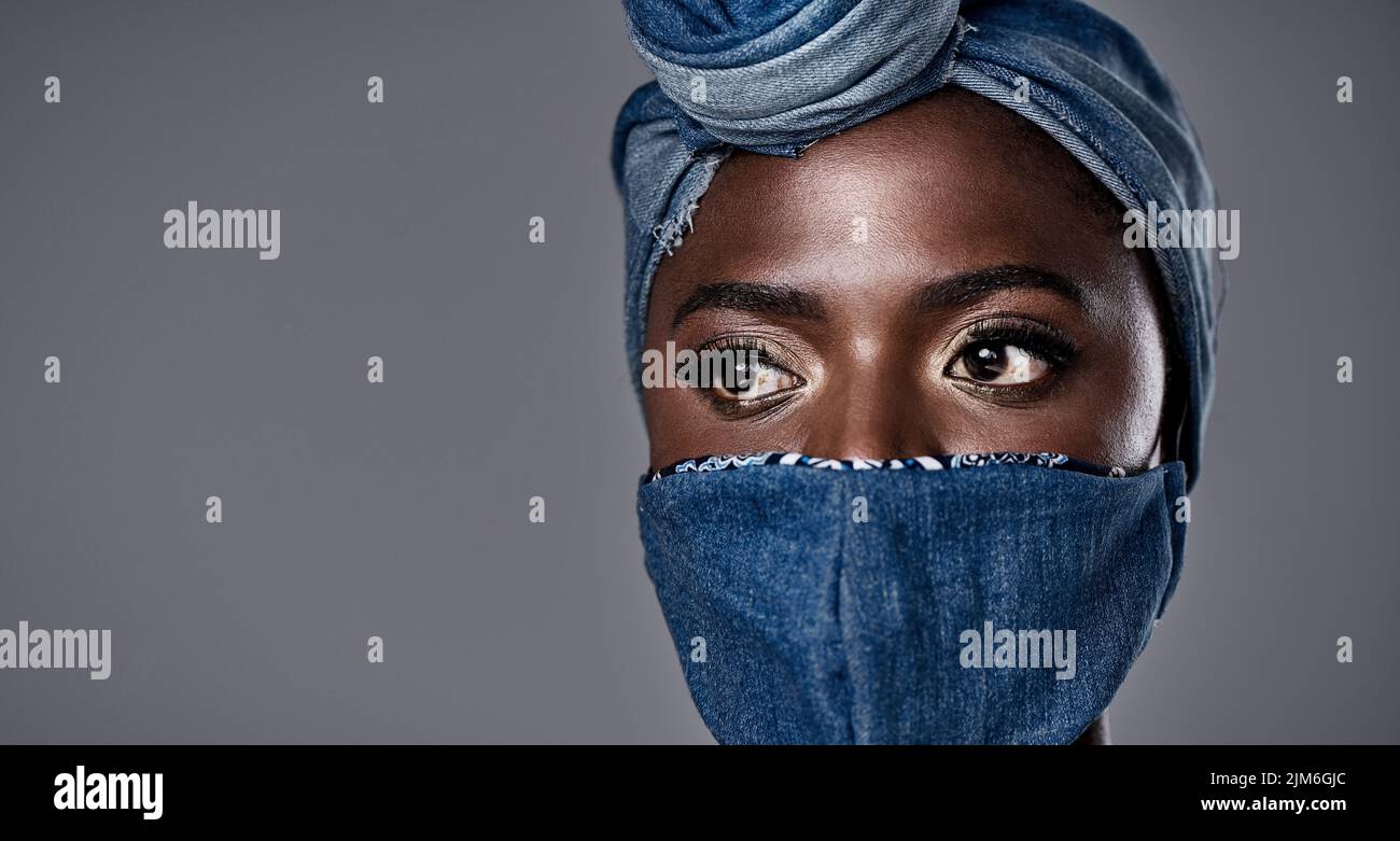 Covering your face doesnt have to mask your beauty. a beautiful young ...