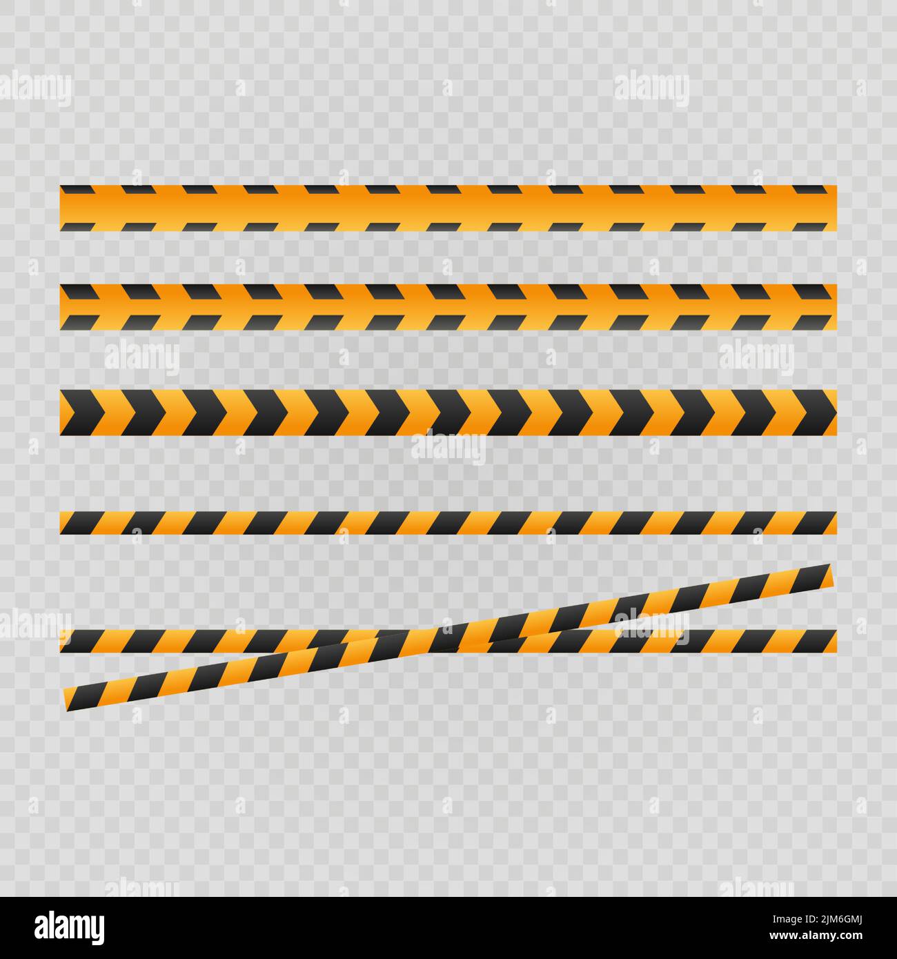 Set of Caution lines isolated. Realistic warning tapes. Danger signs ...