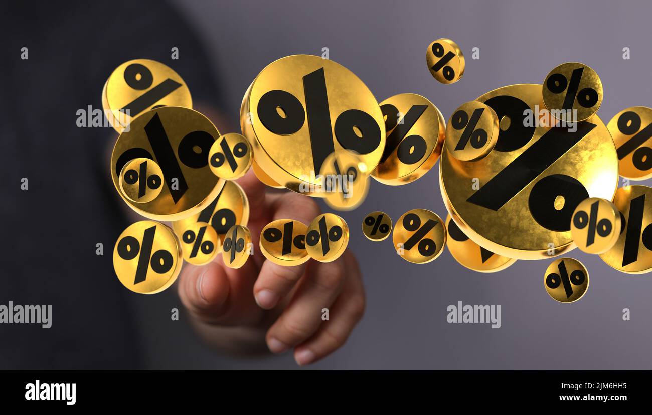 A businessman tapping on a floating digital render of a network of ... A businessman tapping on a floating digital render of a network of ...