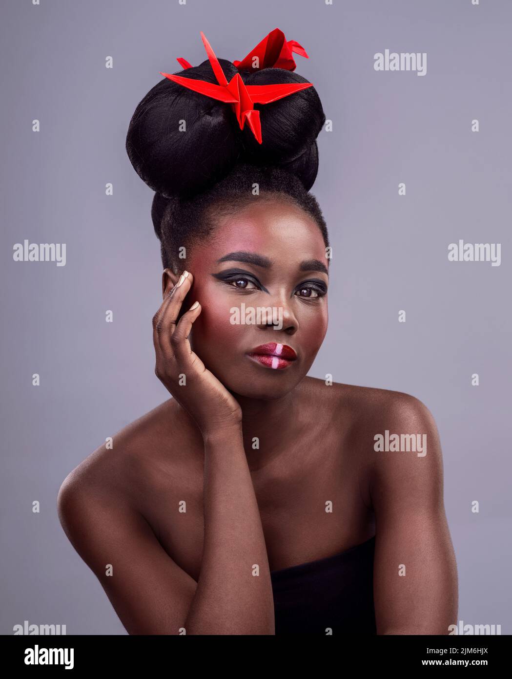 Female model wearing unique design hi-res stock photography and images ...