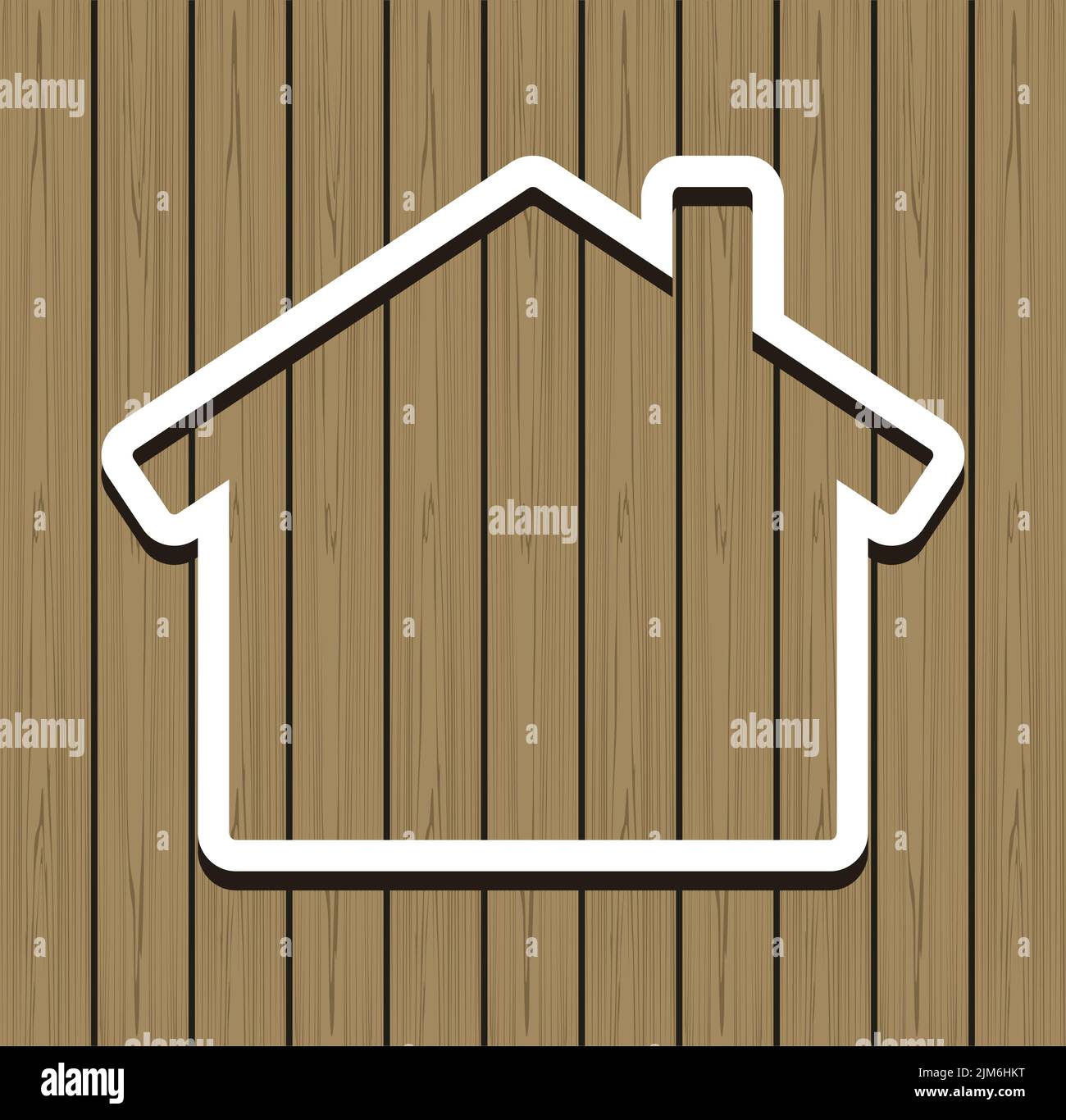 Wood House Vector Concept. Banner design Stock Vector Image & Art - Alamy